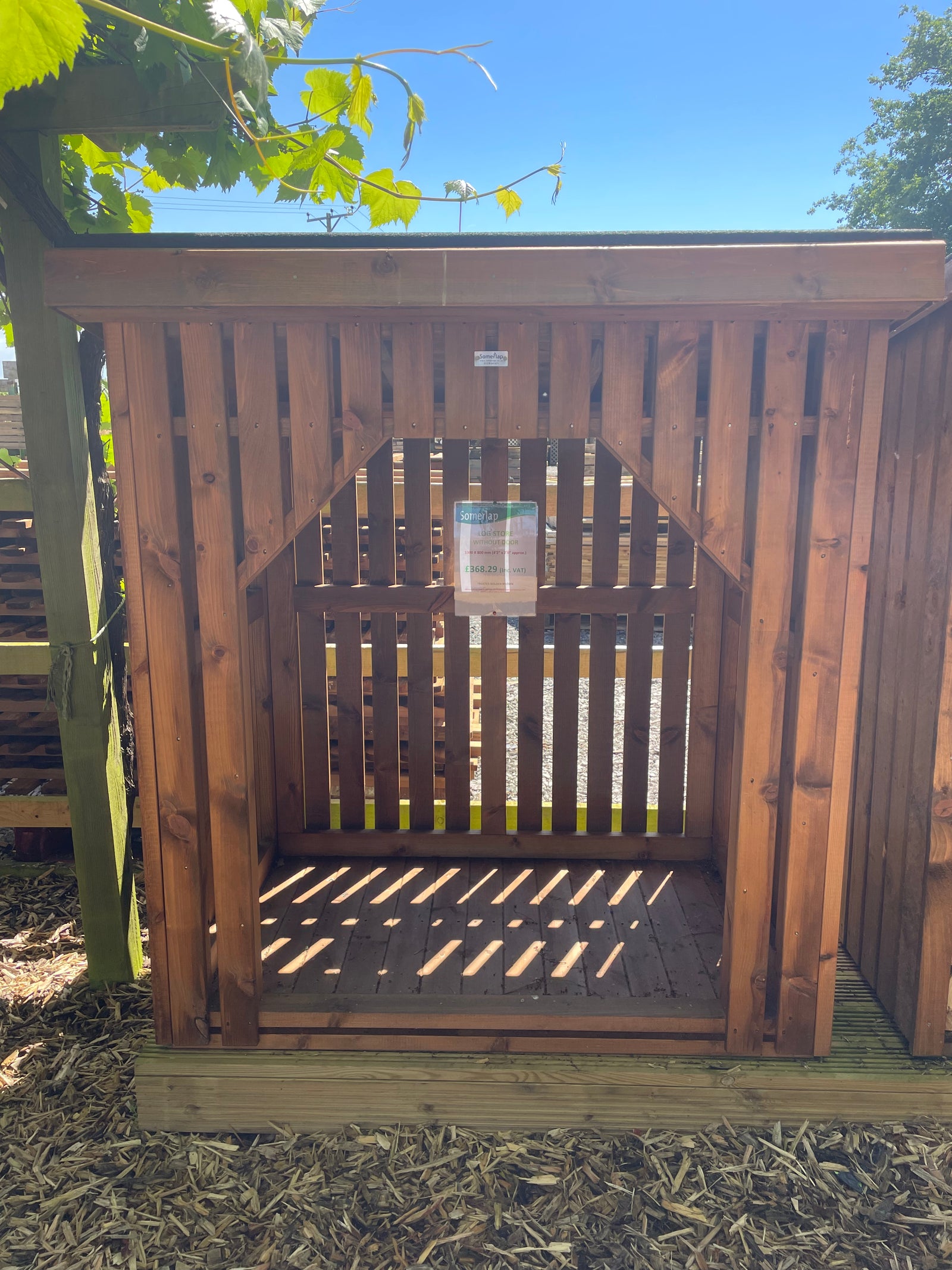 Shiplap Log Store with or without Door | Somerlap Somerset