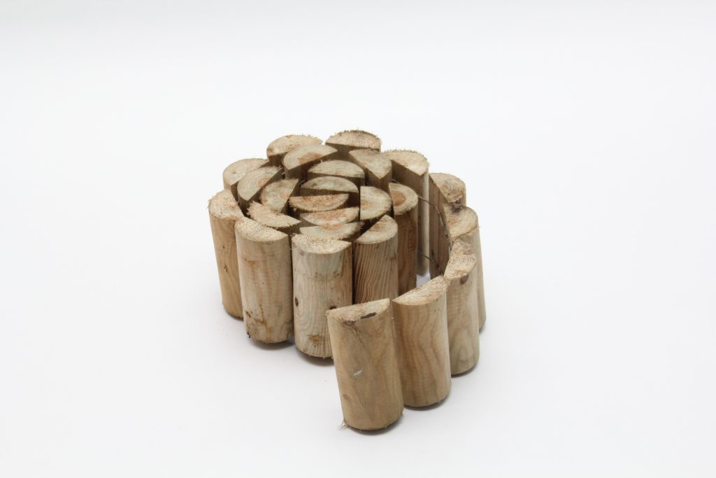 Log Roll Edging - Pressure Treated Green | Somerlap Somerset